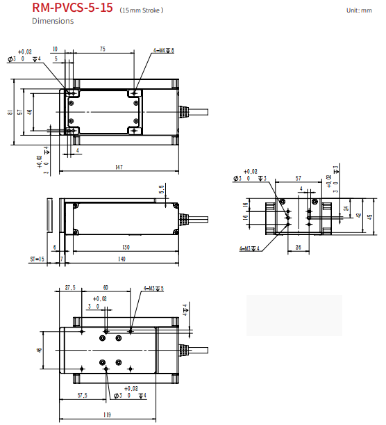 RobustMotion RM-NPLA Electric Cylinder High Precision for Inserting and Pressing