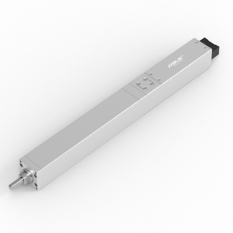 Electric Linear Actuator with Extensive Straight Output Range